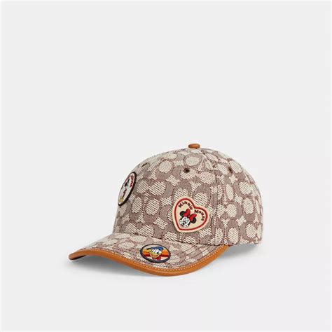 Disney X Coach Signature Baseball Hat With Patches Coach