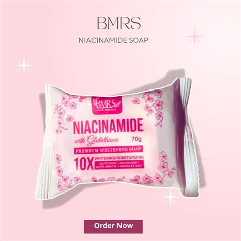 Bmrs Premium Whitening Soap With Niacinamide And Glutathione 100