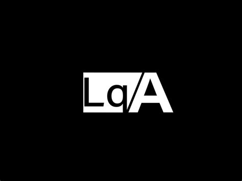 Lqa Logo And Graphics Design Vector Art Icons Isolated On Black