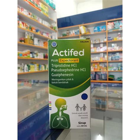 Jual Actifed Plus Expectorant Hijau Ml Shopee Indonesia