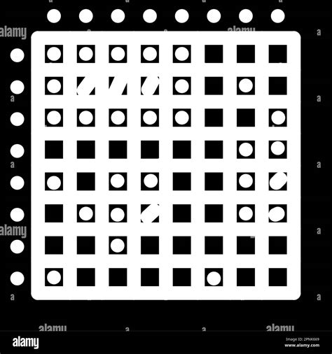Battleship Board Game Table Glyph Icon Vector Illustration Stock Vector