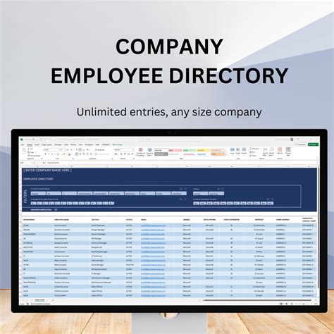 Company Employee Directory Excel Template Structuraldetails Store
