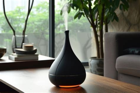 Premium Photo Modern Black Aromatherapy Diffuser