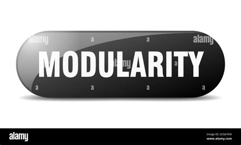 modularity button rounded glass sign sticker banner stock vector