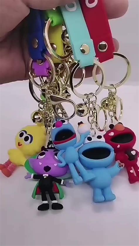 Colorful Clear Frosted Double Sided Acrylic Keychain Custom Printed