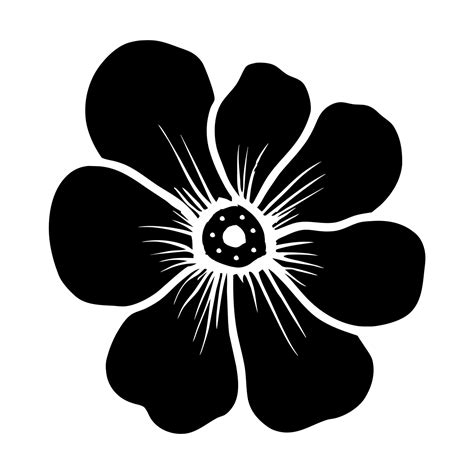 Mano Dibujado Sencillo Flor Ilustración 36295458 Vector En Vecteezy