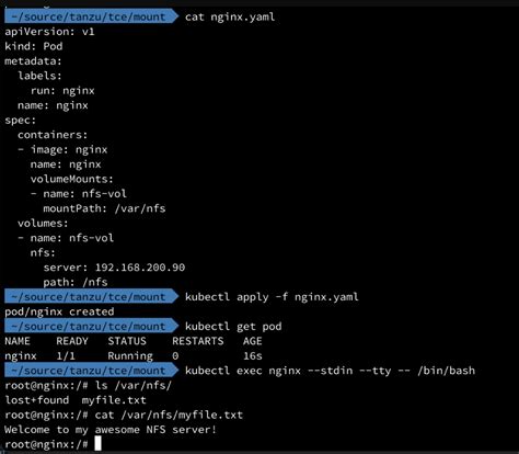【容器云】将nfs装载到运行在kubernetes上的容器