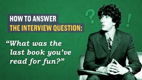 How To Answer The Interview Question ‘whats A Book You Read For Fun