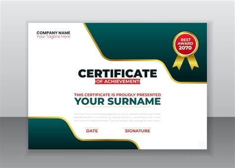 Premium Psd Certificate Design Template