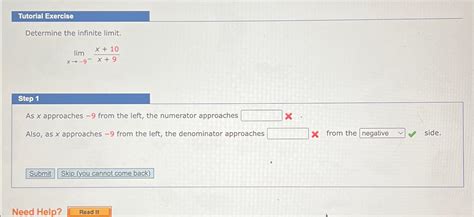 Solved Tutorial Exercisedetermine The Infinite