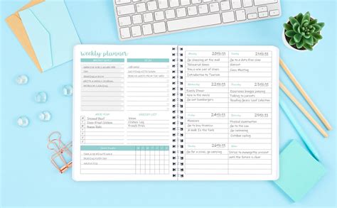 1pc A5 Undated Weekly Notebook With Habit Tracker 52 Weeks Daily