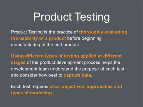 Product Testing Cheatsheet