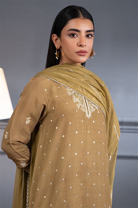 Eden Eve 3pc Shirt Trouser And Dupatta