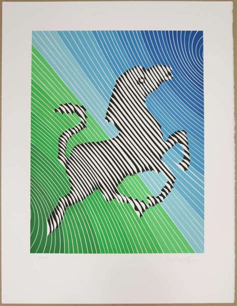 Sold Price Victor Vasarely 1906 1997 Zebra No 2 1984
