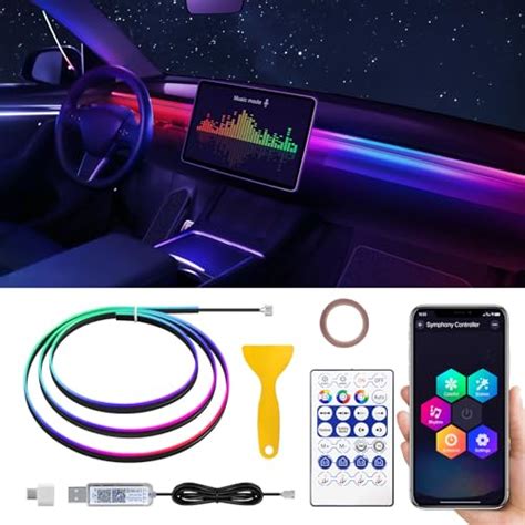 Snapklik Tesla Model 3 Y S X Dreamcolor Acrylic Interior Car LED