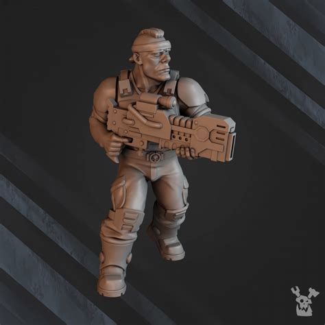 3d Printable Green Hell Division Commando Squad By Dakkadakkastore
