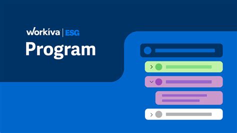 Esg Program How To Operationalize Esg Reporting Workiva