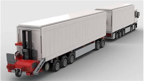 Lego Moc Rigid Chassis Refrigerated Truck And Full Trailerlonger