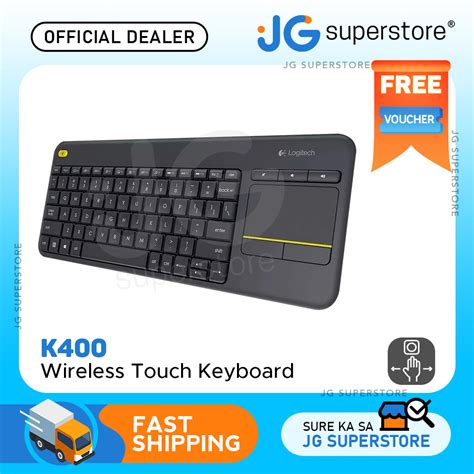 Logitech K400 Plus 2 4ghz Wireless Touch Keyboard W Built In Multi Touch Touchpad Black