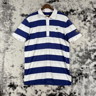 Lacose Sport Polo Mens Size Medium Tpc Sawgrass Presidents Cup Striped