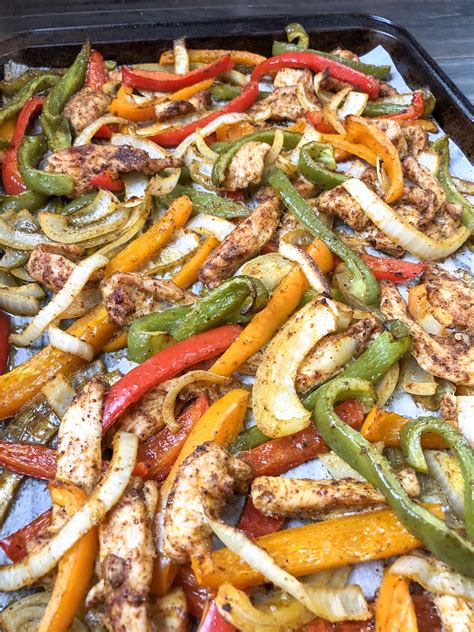 Sheet Pan Chicken Fajitas Marys Whole Life