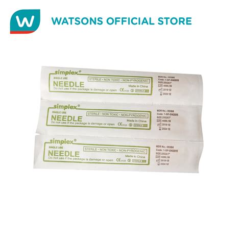 Simplex Disposable Needle G25x1 1 Needle Per Piece Lazada Ph