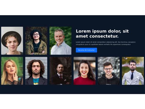 Team Section With Image Carousel Easyfrontend