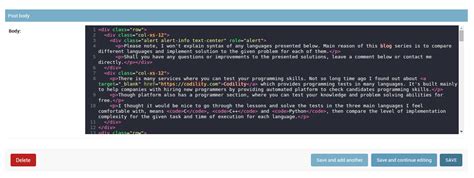 Mr Coffee Custom Code Editor In Django Admin