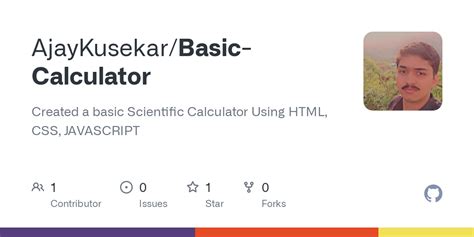 github ajaykusekar basic calculator created a basic scientific
