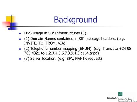 Ppt Denial Of Service On Sip Voip Infrastructures Using Dns Flooding