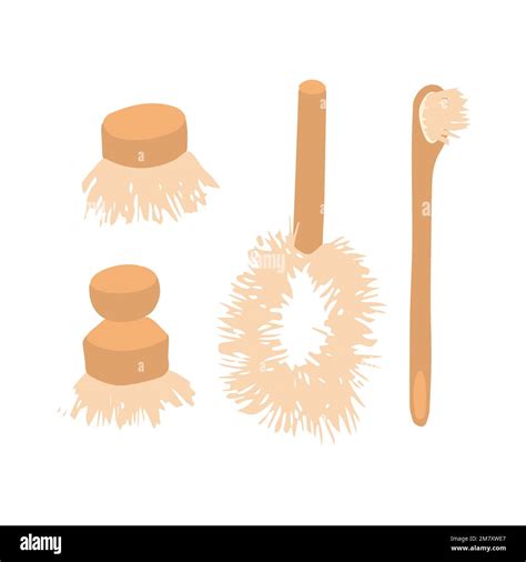 Eco Friendly Brushes Vector Set Stock Vector Image And Art Alamy