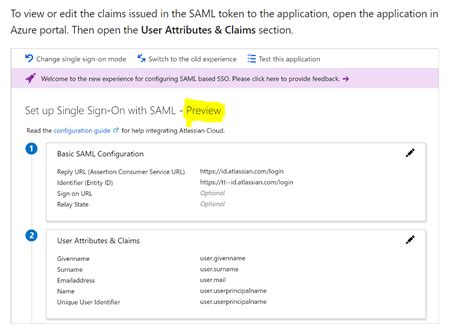 In Azure Ad Enterprise Applications Sso In Attributes And Claims New