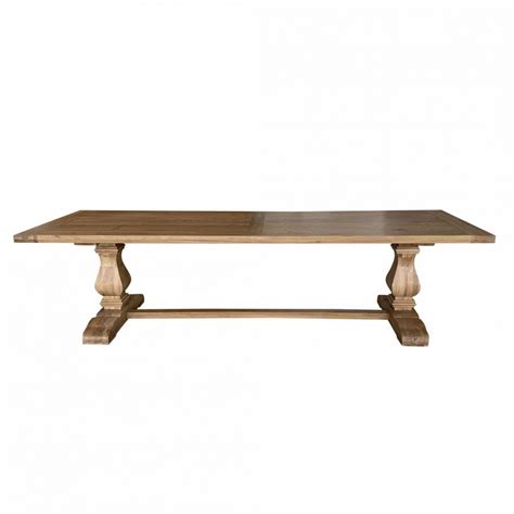Oak Trestle Rectangular Dining Table Natural Jac Home Living