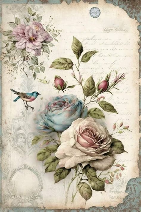 Vintage Floral Prints And Art