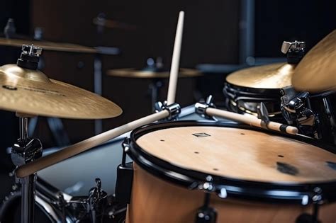 Premium Ai Image Electronic Drums Set With Drumsticks And Cymbals