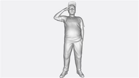 Файл Stl молодой человек машет рукой・Модель для загрузки и 3d печати・cults
