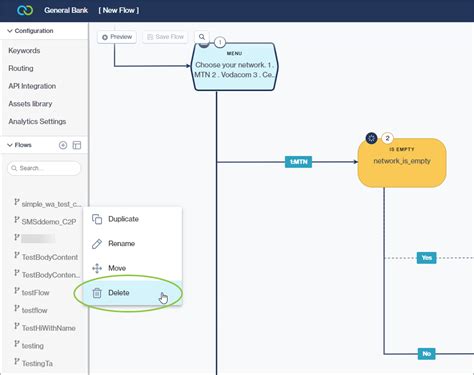Edit Delete A Workflow Chat Flow User Guide