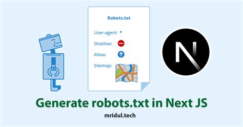 how to generate robots txt in next js mridul tech