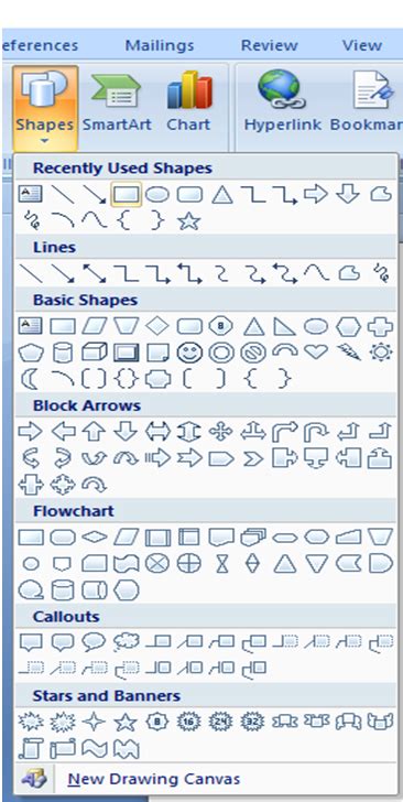 MS Office2007 Shapes