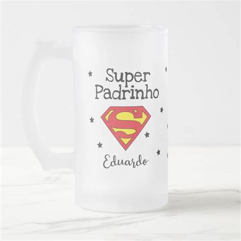 Caneca Personalizada De Cerveja Super Padrinho No Elo Do Luz