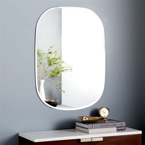 Frameless Rectangle Wall Mirror West Elm Uk