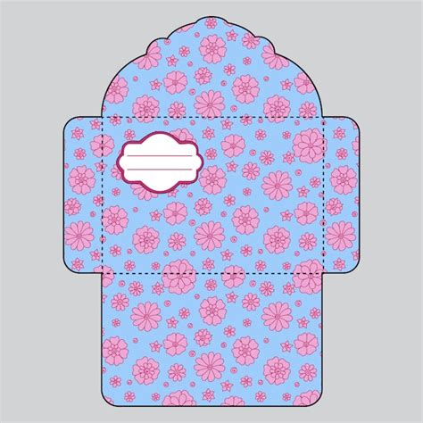 Plantilla De Sobre Floral Descargar Vectores Gratis