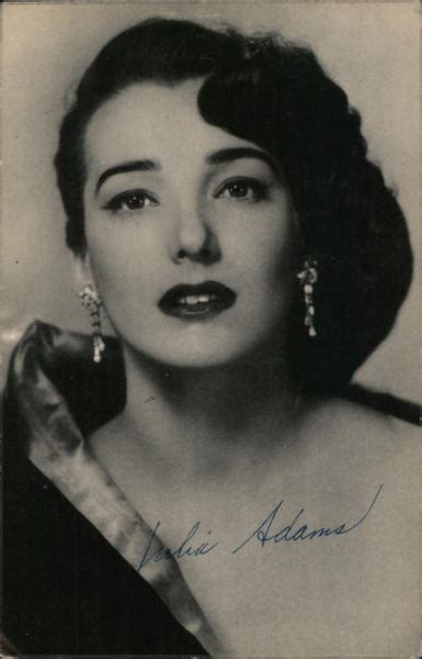 Julia Adams Actresses Postcard