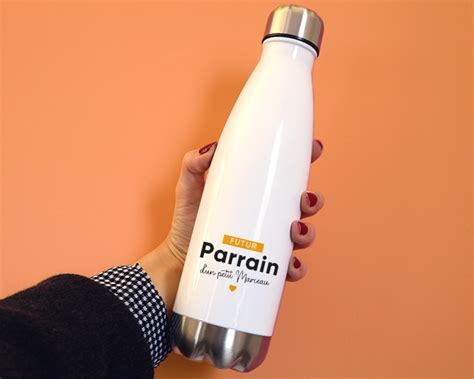 Gourde personnalisée isotherme Futur parrain