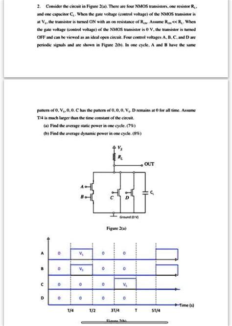 2 Consider The Circuit In Figure 2a There Are Four Nmos Transistors