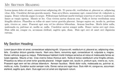 Problem In Setting The Section Heading In Small Caps Font While Changing The Font TeX LaTeX