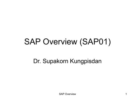 Sap R3 Architecture