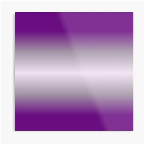 Gradient Gray Asexualgraysexual Theme Metal Print By Centeris2