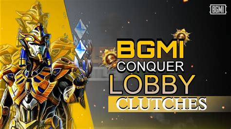 Bgmi Conquer Lobby Clutches 6 Finger Claw Full Gyroscope 🔥 Youtube