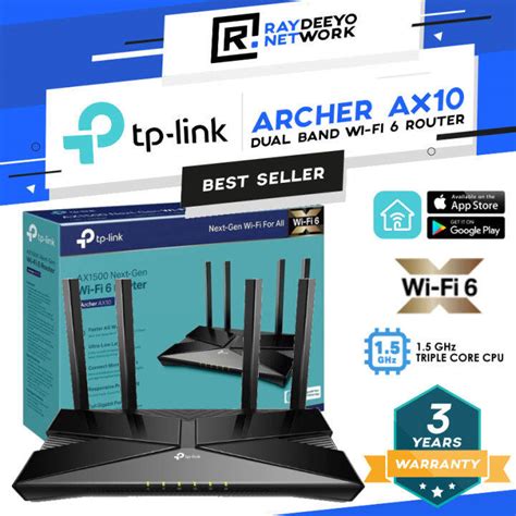 Tp Link Archer Ax Ax Wi Fi Router Triple Core Cpu Powered Wi Fi Lazada